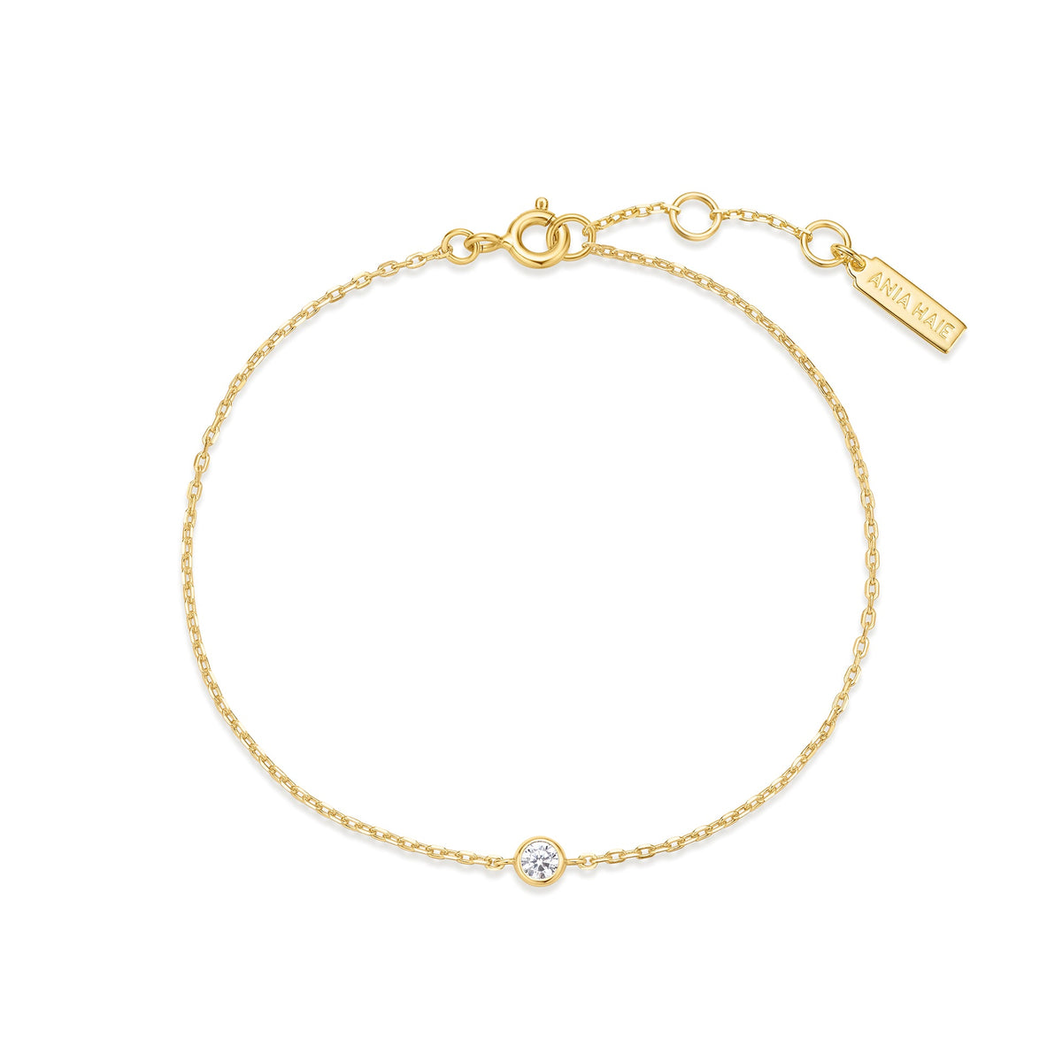 Gold Sparkle Bezel Bracelet|B062-01G|Ania Haie Australia