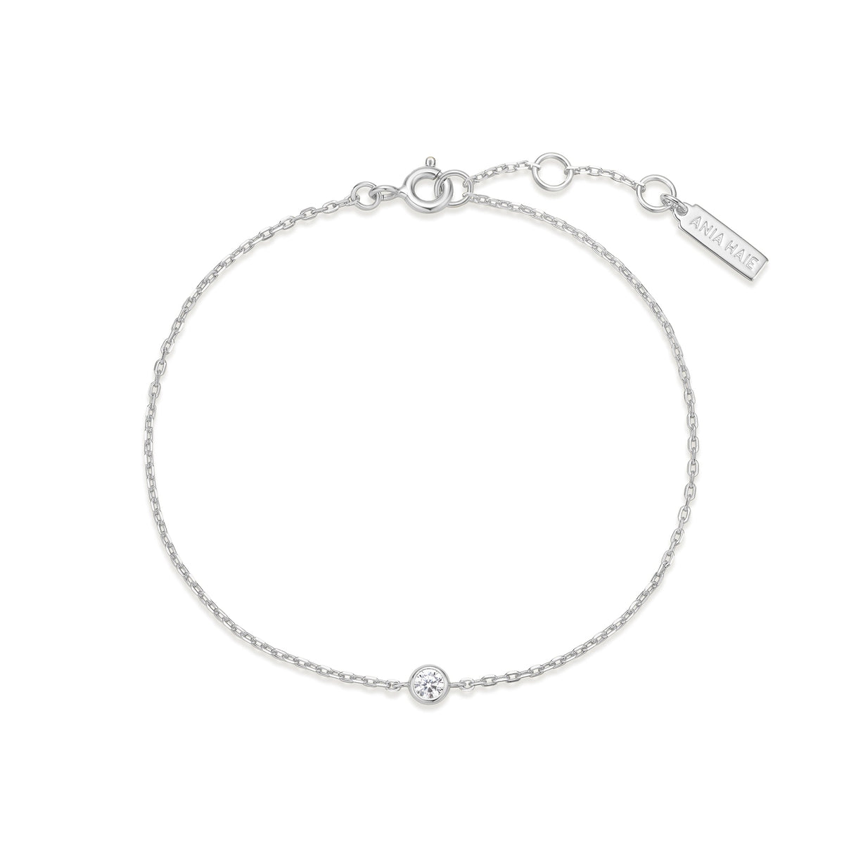 Silver Sparkle Bezel Bracelet|B062-01H|Ania Haie Australia
