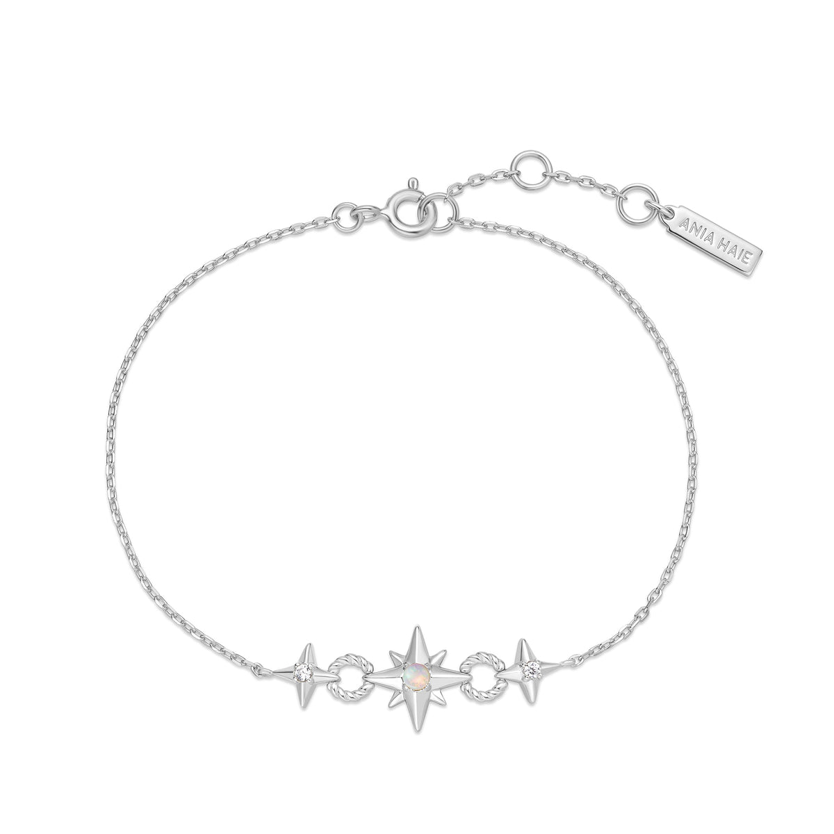 Silver Linked Star Bracelet|B063-05H| Ania Haie Australia