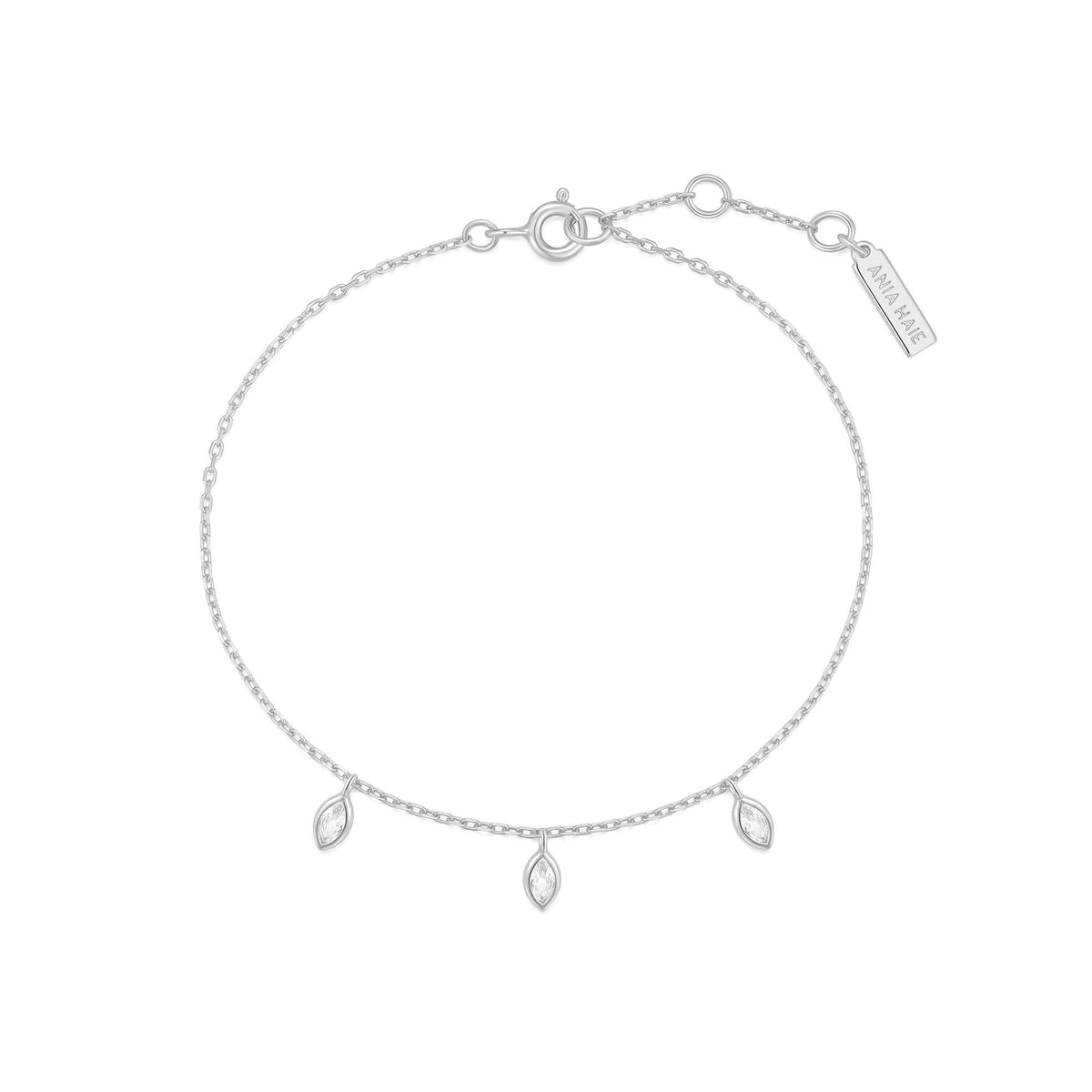 Silver Sparkling Triple Station Bracelet|B066-02H| Ania Haie Australia
