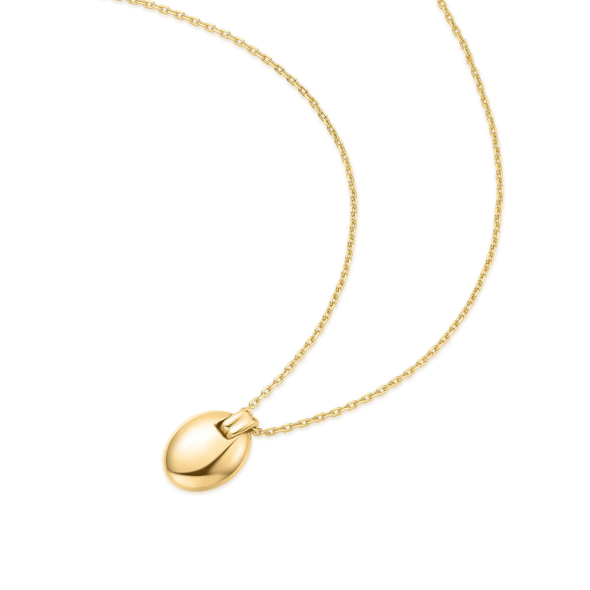 Gold Oval Charm Necklace|N062-03G|Ania Haie Australia