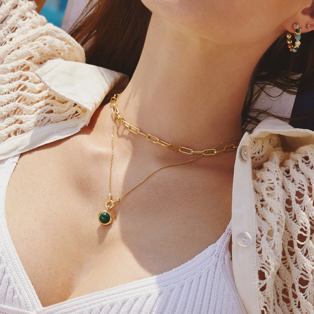 Gold Medium Chain Necklace|N062-05G|Ania Haie Australia