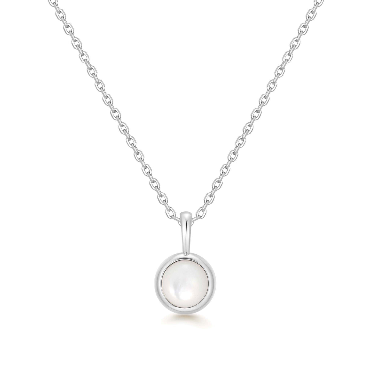 Silver Mother of Pearl Pendant Necklace|N068-04H-MP | Ania Haie Australia