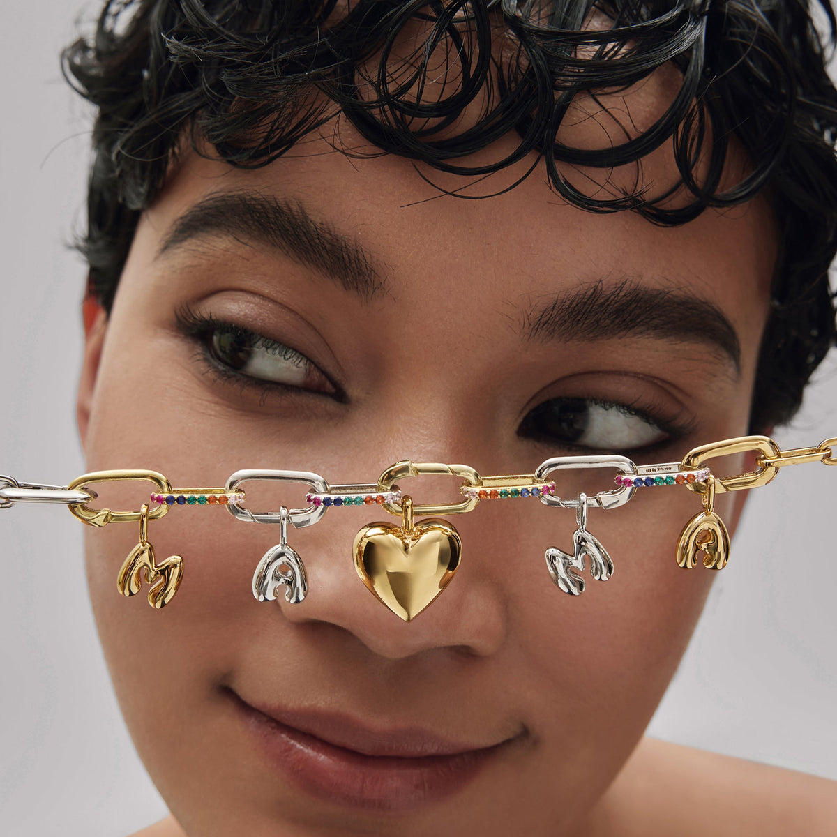 Gold A Letter Charm|NC060-16G| Ania Haie Australia