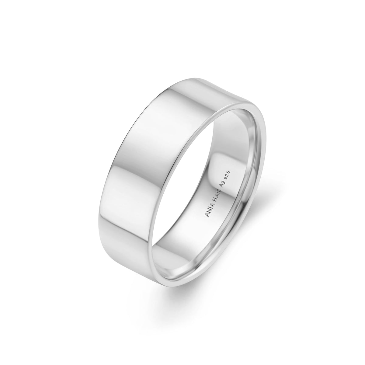 Silver Smooth Band 6mm|R064-04H-54| Ania Haie Australia