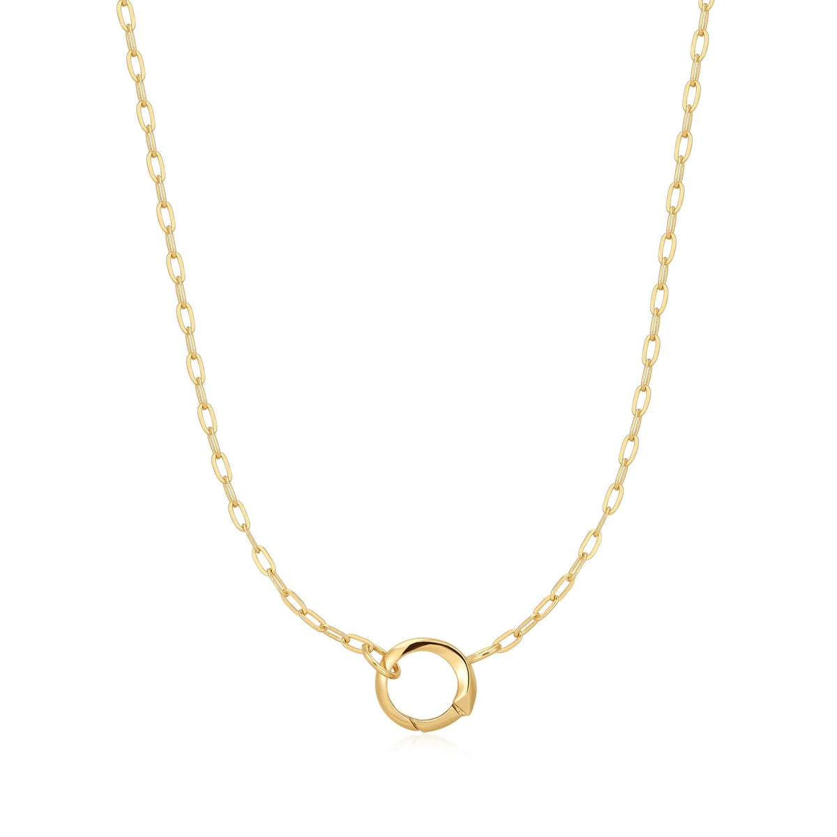 Gold Mini Link Charm Chain Connector Necklace | N048-04G | Ania Haie Australia