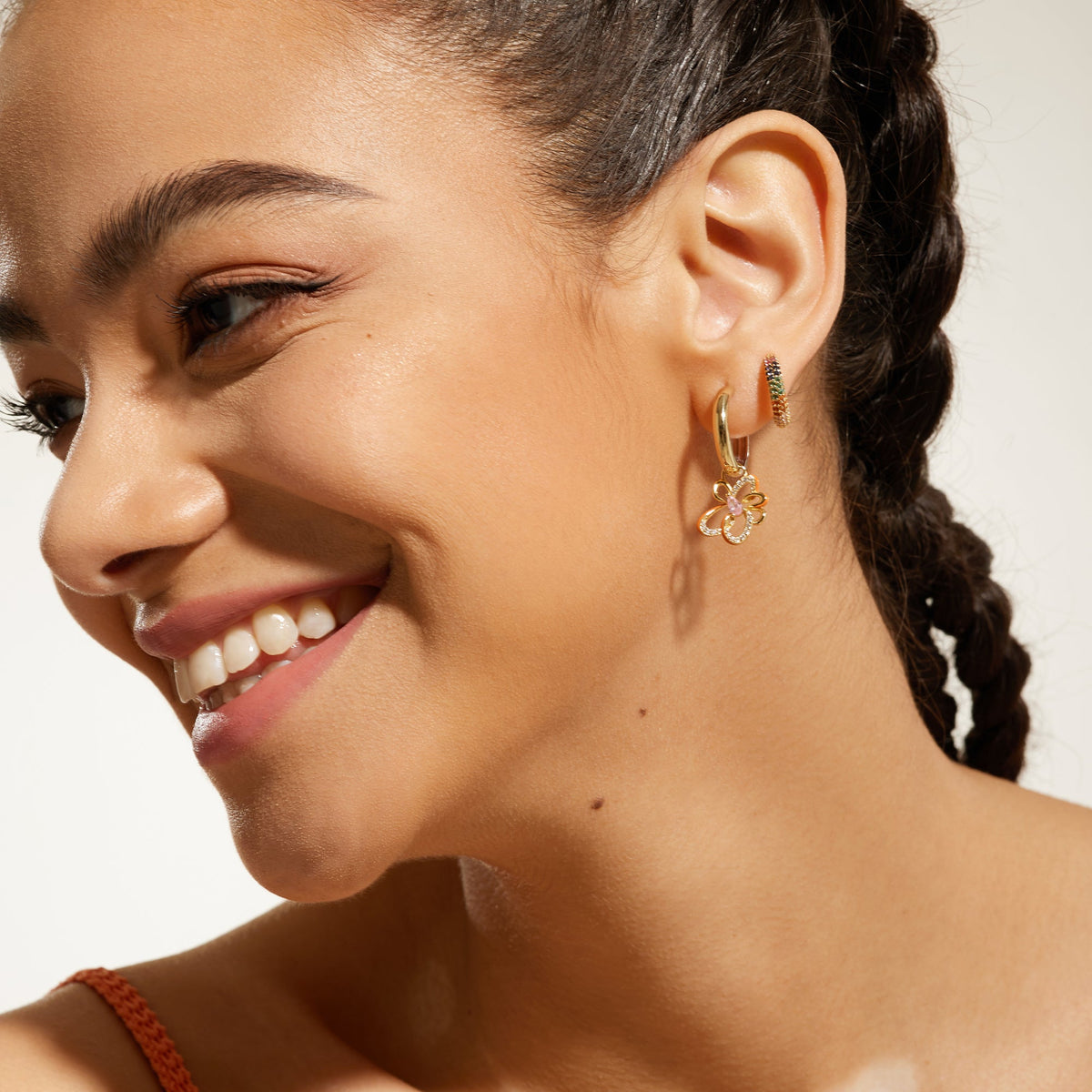 Gold Oval Hoop Earrings | E048-04G | Ania Haie Australia