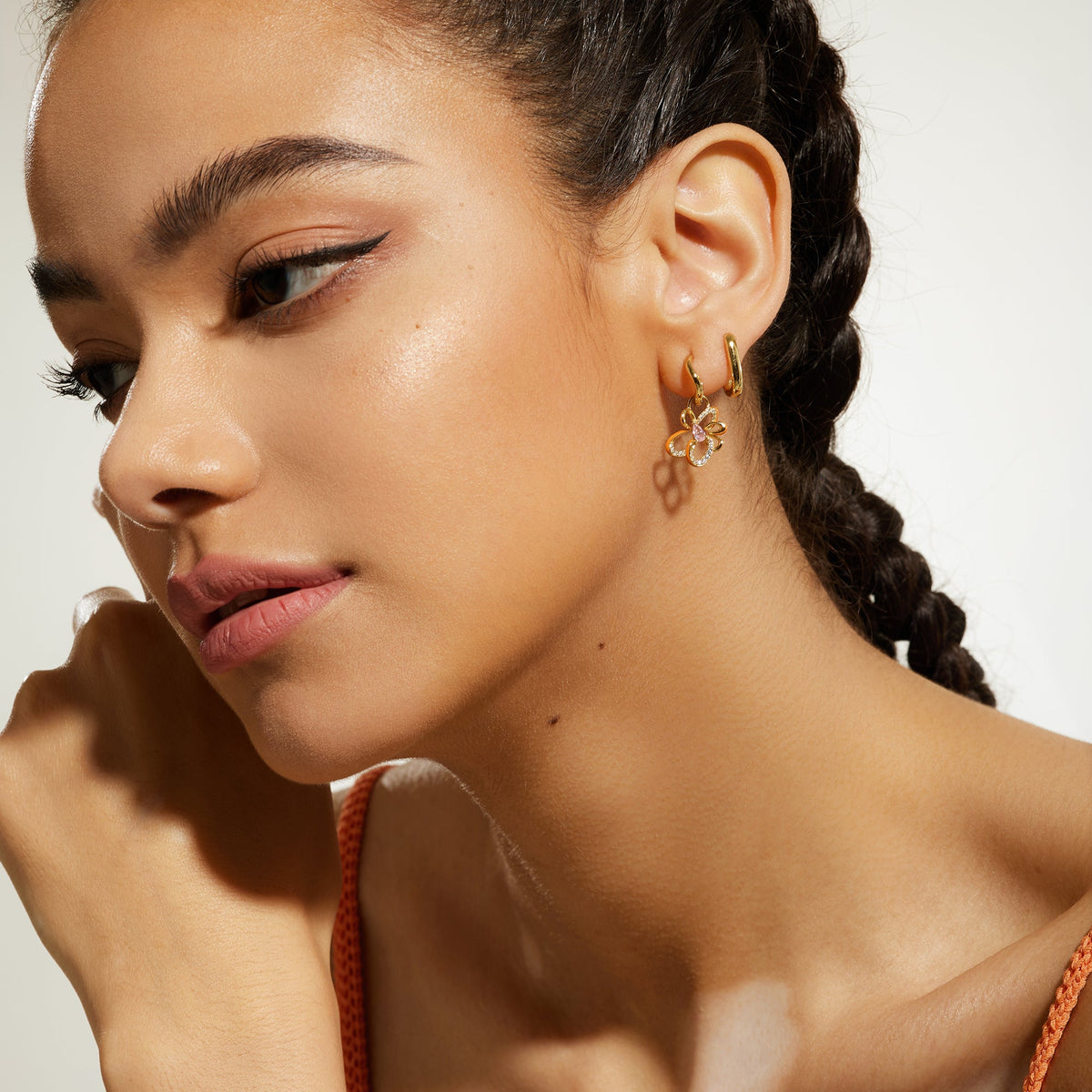 Gold Flower Earring Charm | EC048-17G | Ania Haie Australia