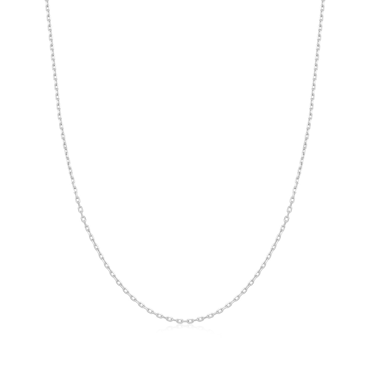 Silver Mini Link Charm Chain Necklace | N048-01H | Ania Haie Australia