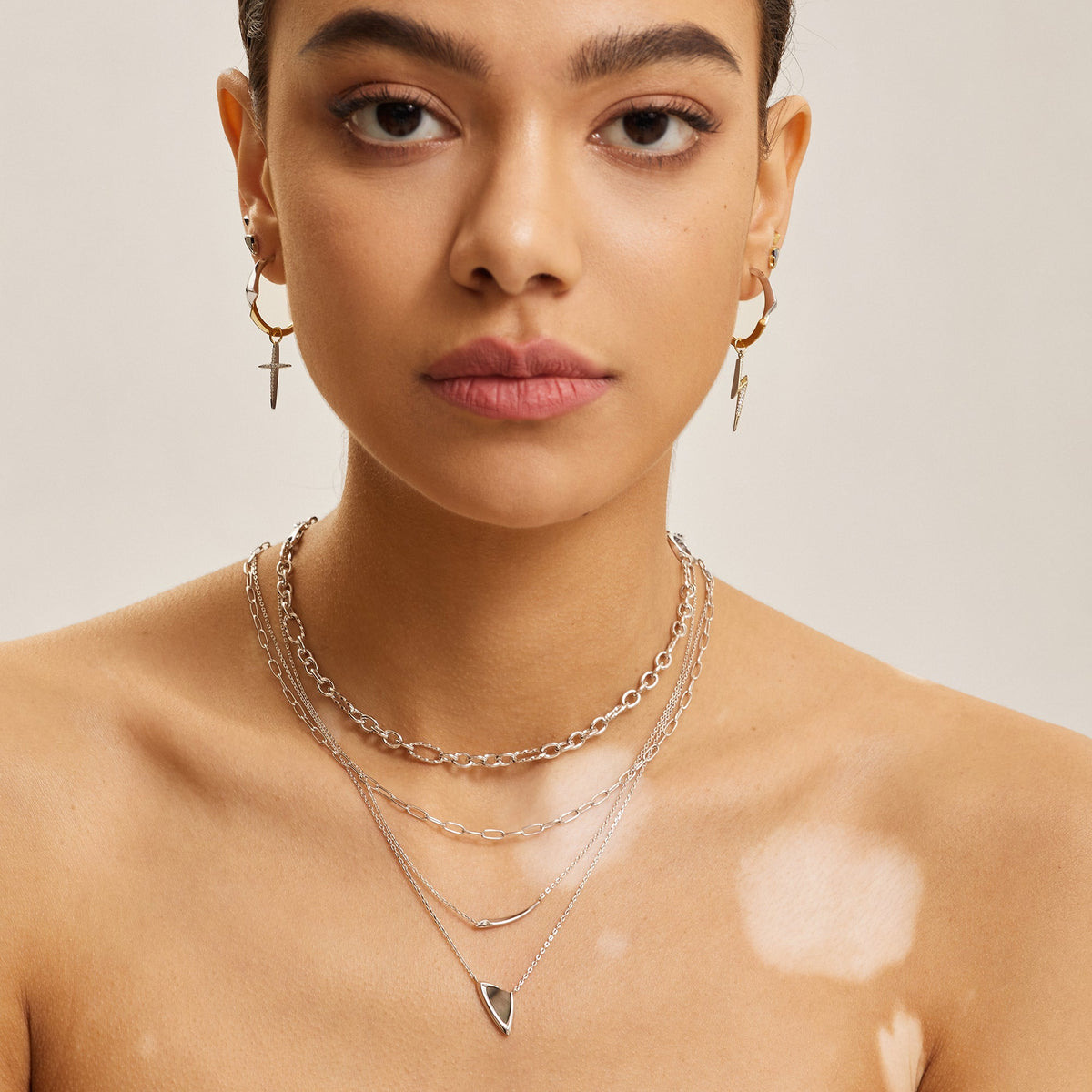 Silver Arrow Bar Necklace | N049-01H | Ania Haie Australia