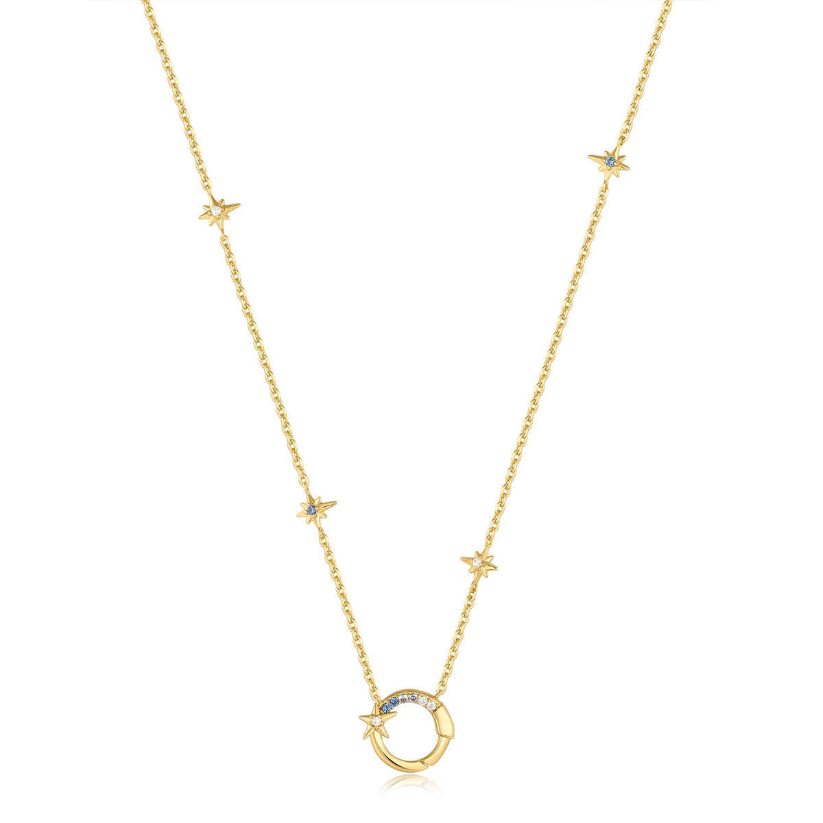 Gold Star Chain Charm Connector Necklace | N052-04G| Ania Haie Australia